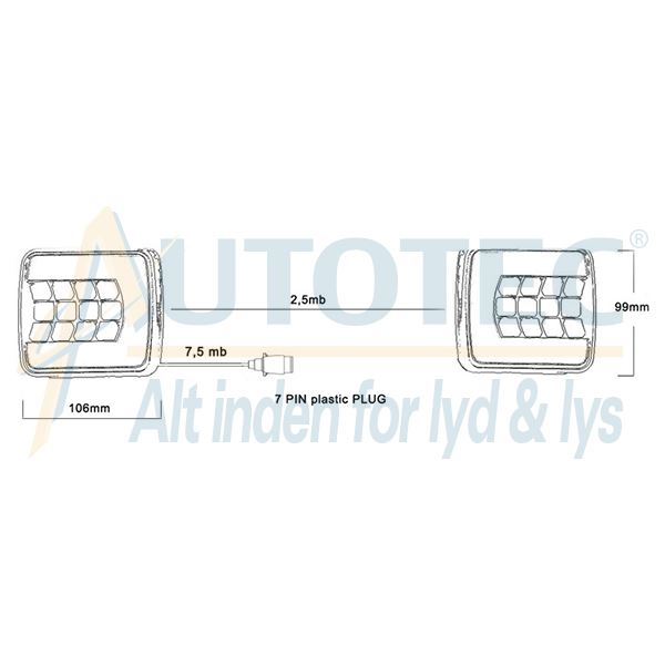 L1852Baglygte - Autotec Shop